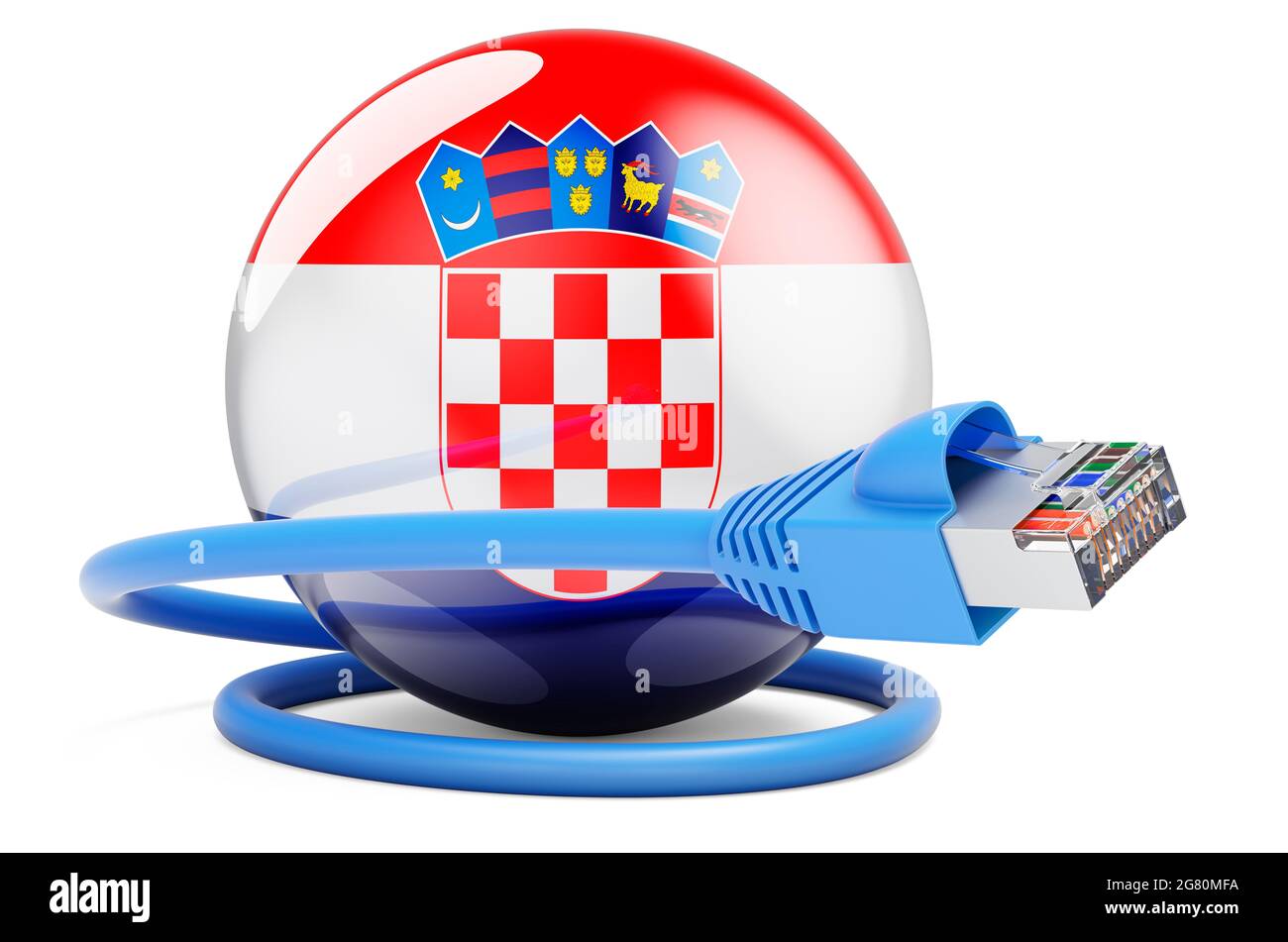 Digital croatia flag Cut Out Stock Images & Pictures - Alamy