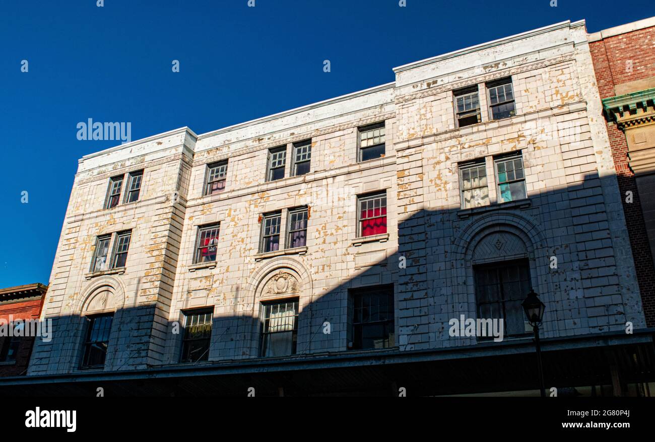 Three storey neo classical style commercial building hi-res stock ...