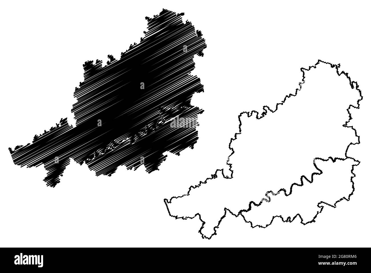 Muhldorf district (Federal Republic of Germany, rural district Upper ...