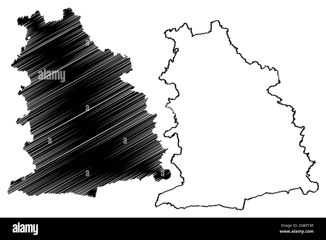 Miesbach district (Federal Republic of Germany, rural district Upper ...