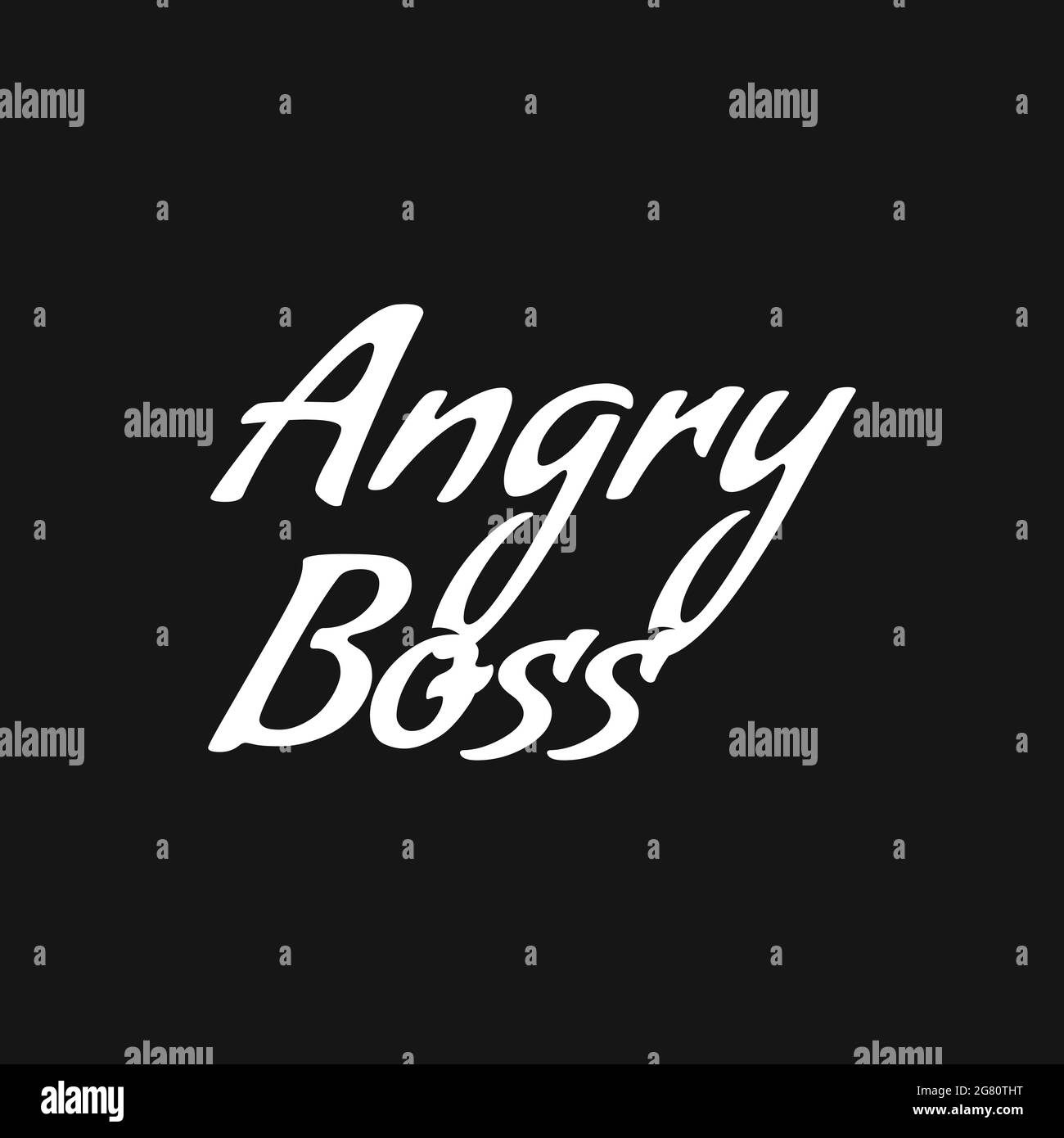 Angry Boss typography logo design Inspiration Stock Vector Image & Art ...