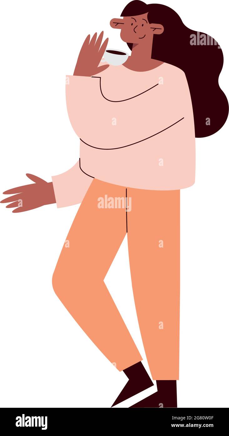 Left hand drinking cup Stock Vector Images - Alamy