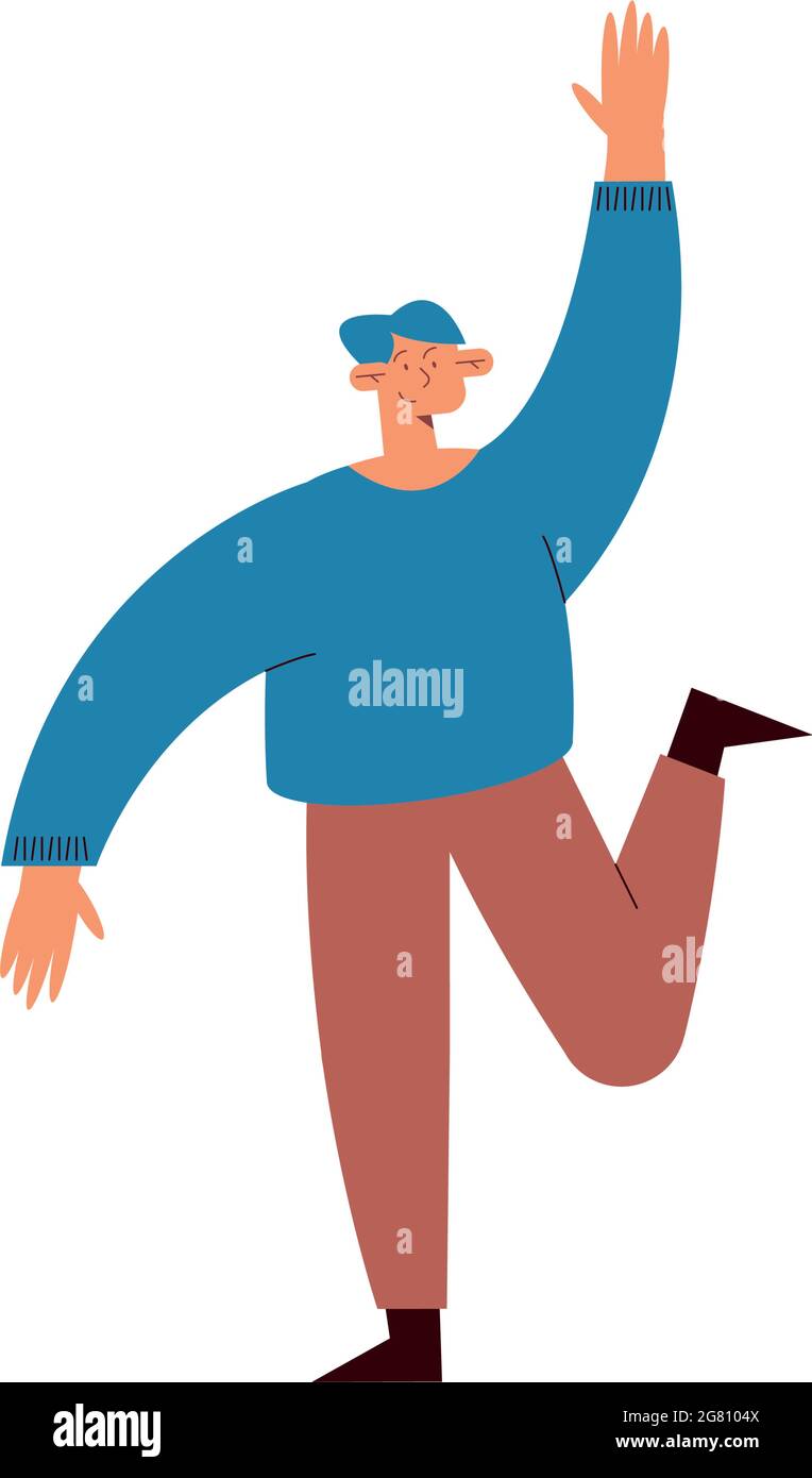 man left handed lifting hand Stock Vector Image & Art - Alamy