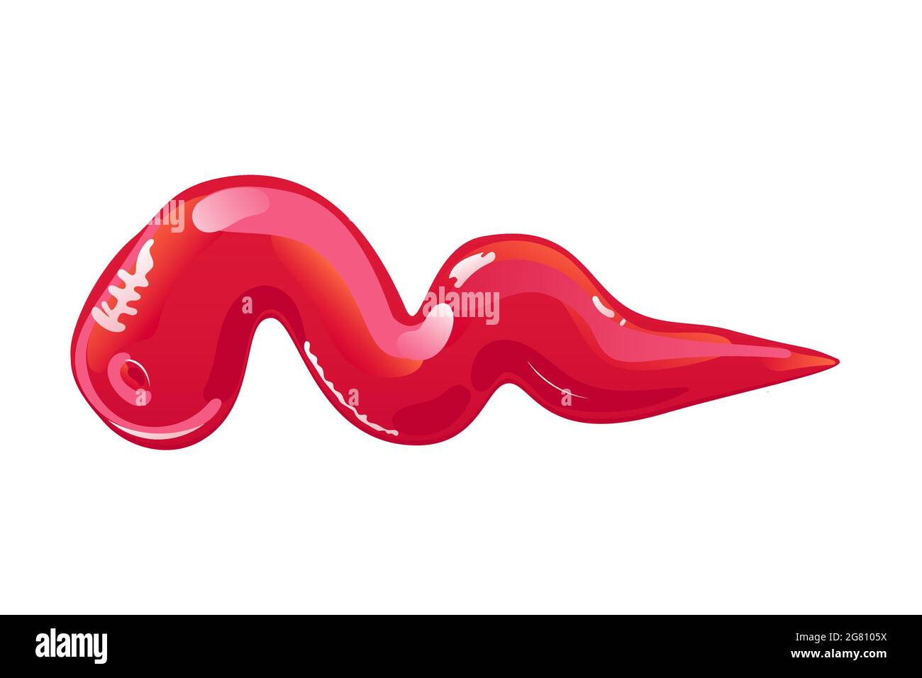 Tomato ketchup splash, stain or drop. Red food condiment. Vector ...