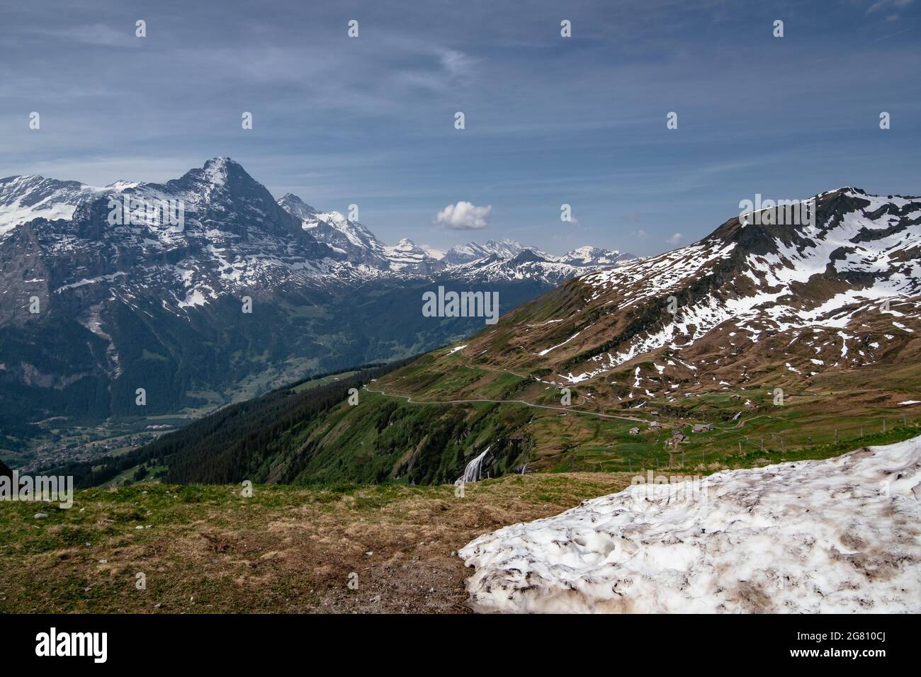 Aerial Panoramic View - First, Grindelwald, Switzerland - Swiss Alps ...