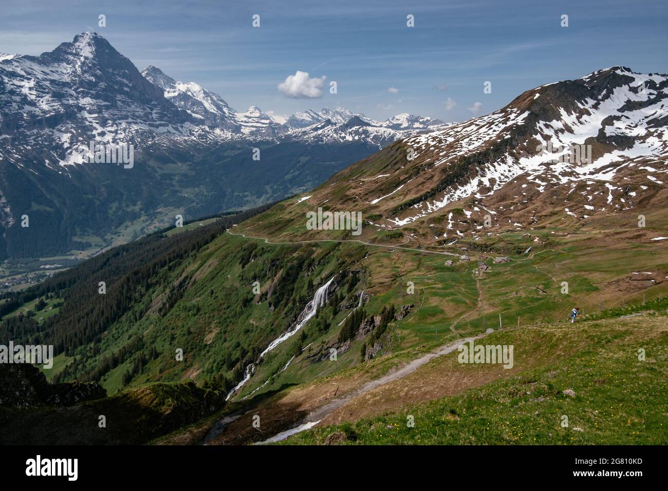 Aerial Panoramic View - First, Grindelwald, Switzerland - Swiss Alps ...