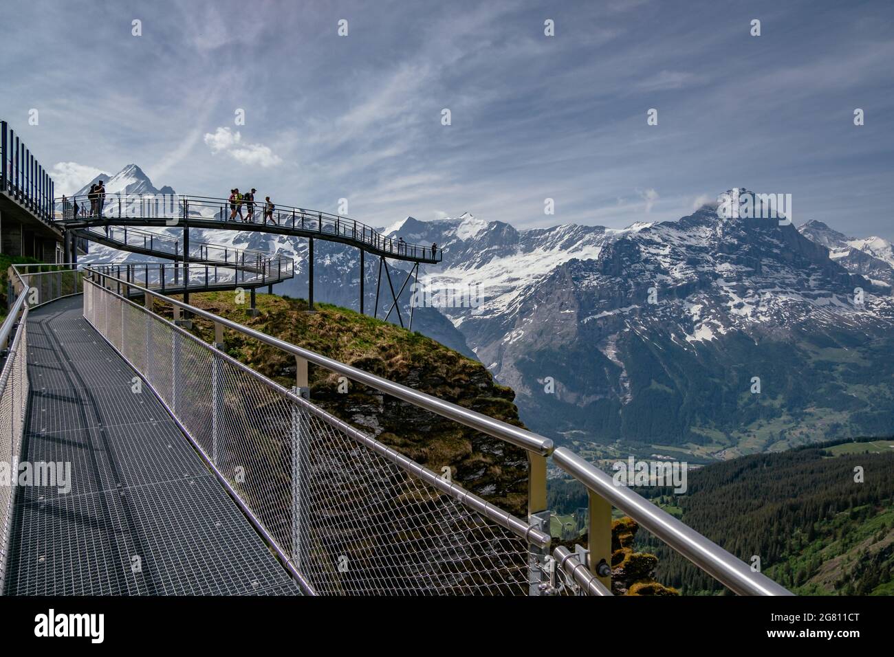 Cliff Walk, a popular viewing platform on the First mountain in ...