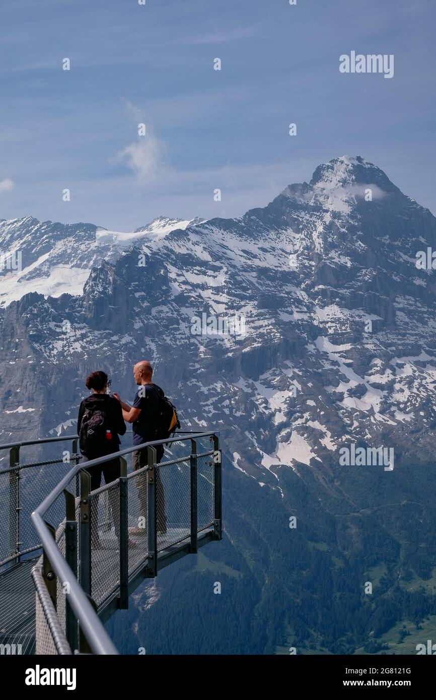 Cliff Walk, a popular viewing platform on the First mountain in ...
