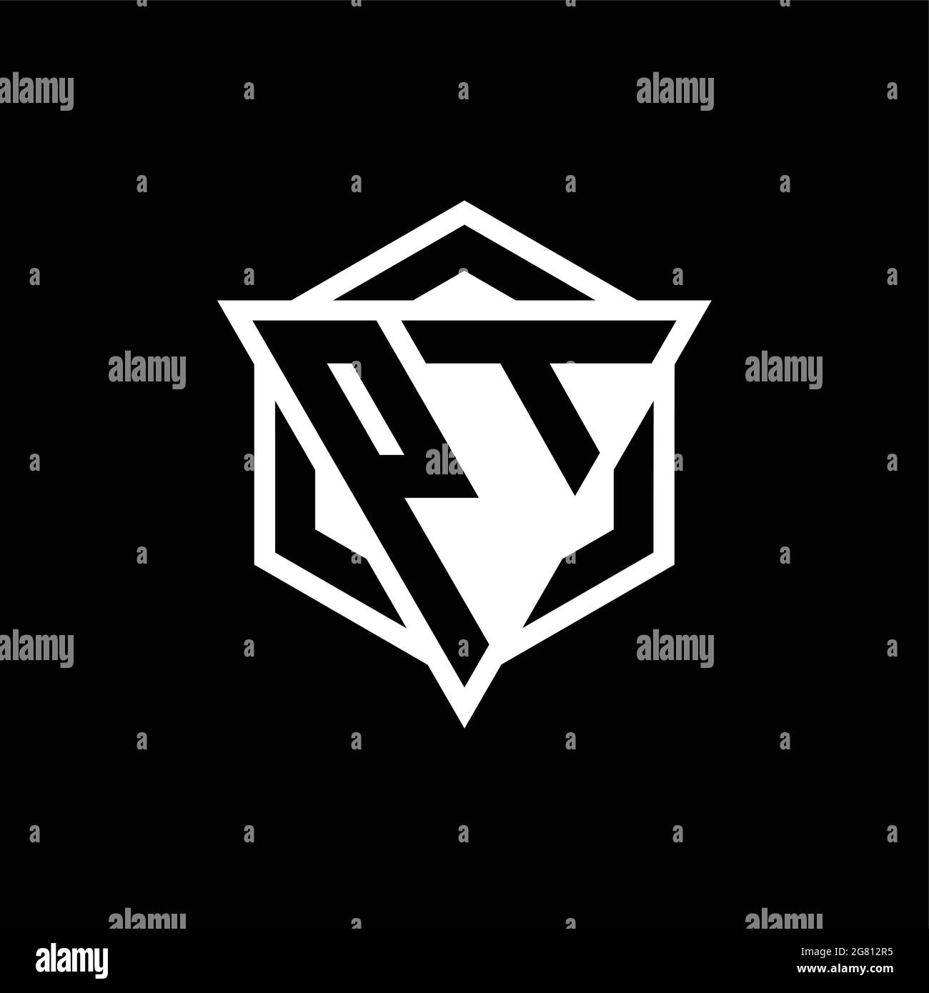 Initial pt logo Black and White Stock Photos & Images - Alamy