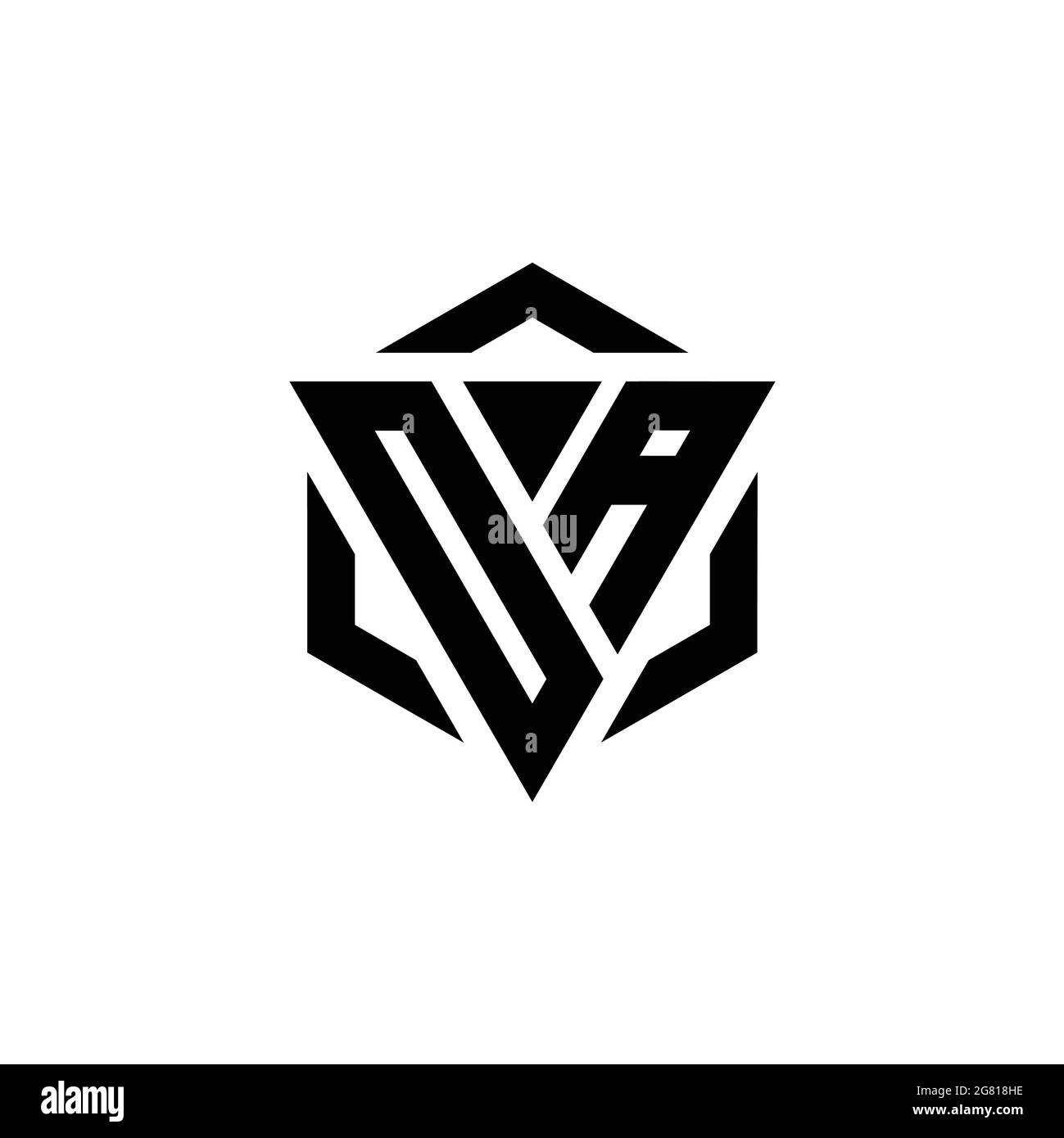 OA Logo monogram with triangle and hexagon modern design template ...