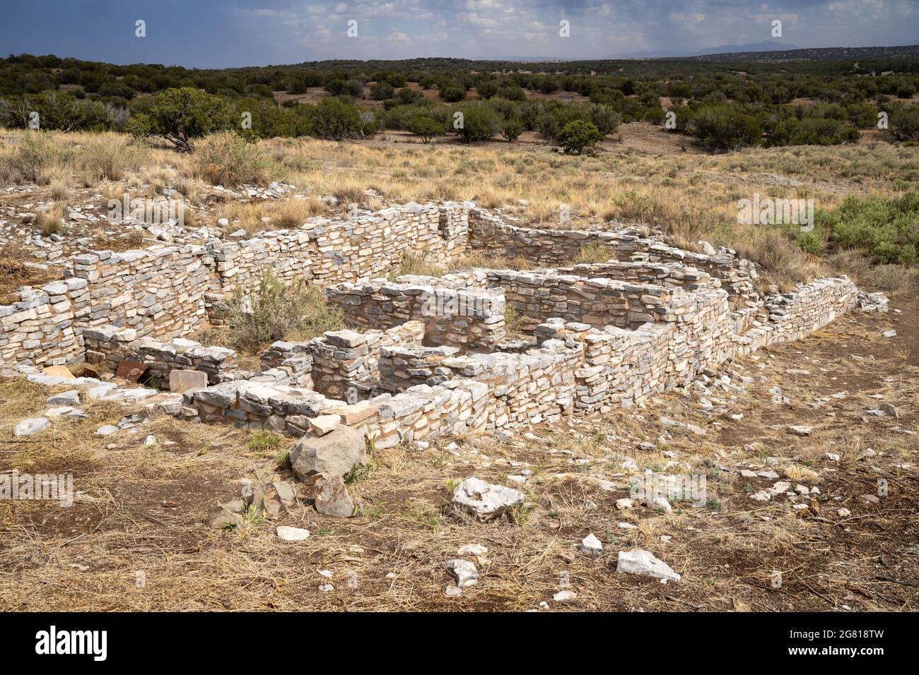 Gran Quivira Ruins, an historical Spanish missions at Salinas Pueblo ...