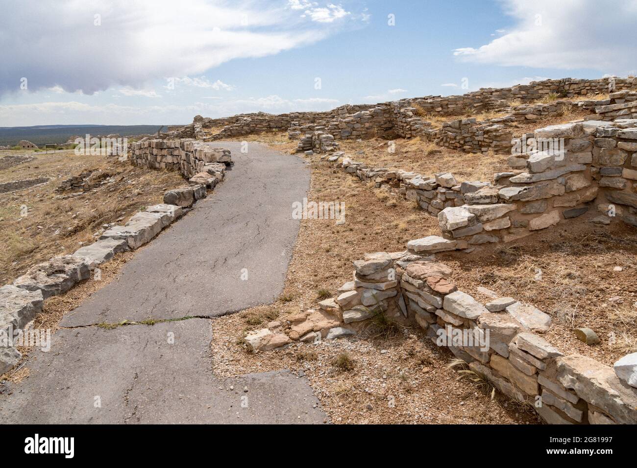 Gran Quivira Ruins, an historical Spanish missions at Salinas Pueblo ...