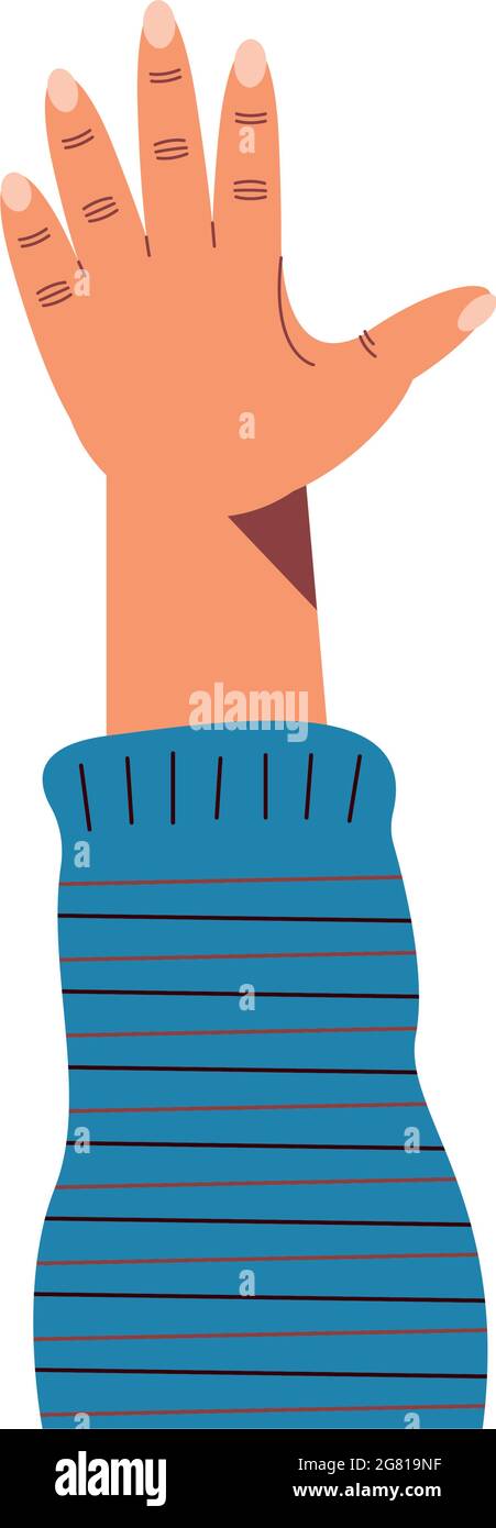 left hand up icon Stock Vector Image & Art - Alamy