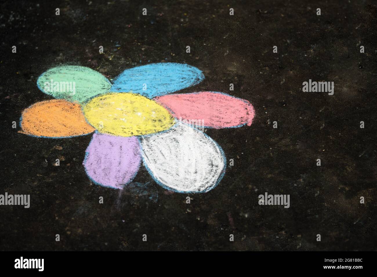 Chalk drawing school playground hi-res stock photography and images - Alamy