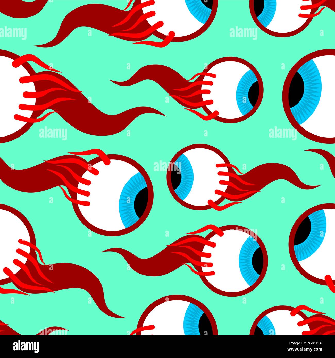 Eyeball pattern seamless. Eye background. Eyes with nerves texture ...
