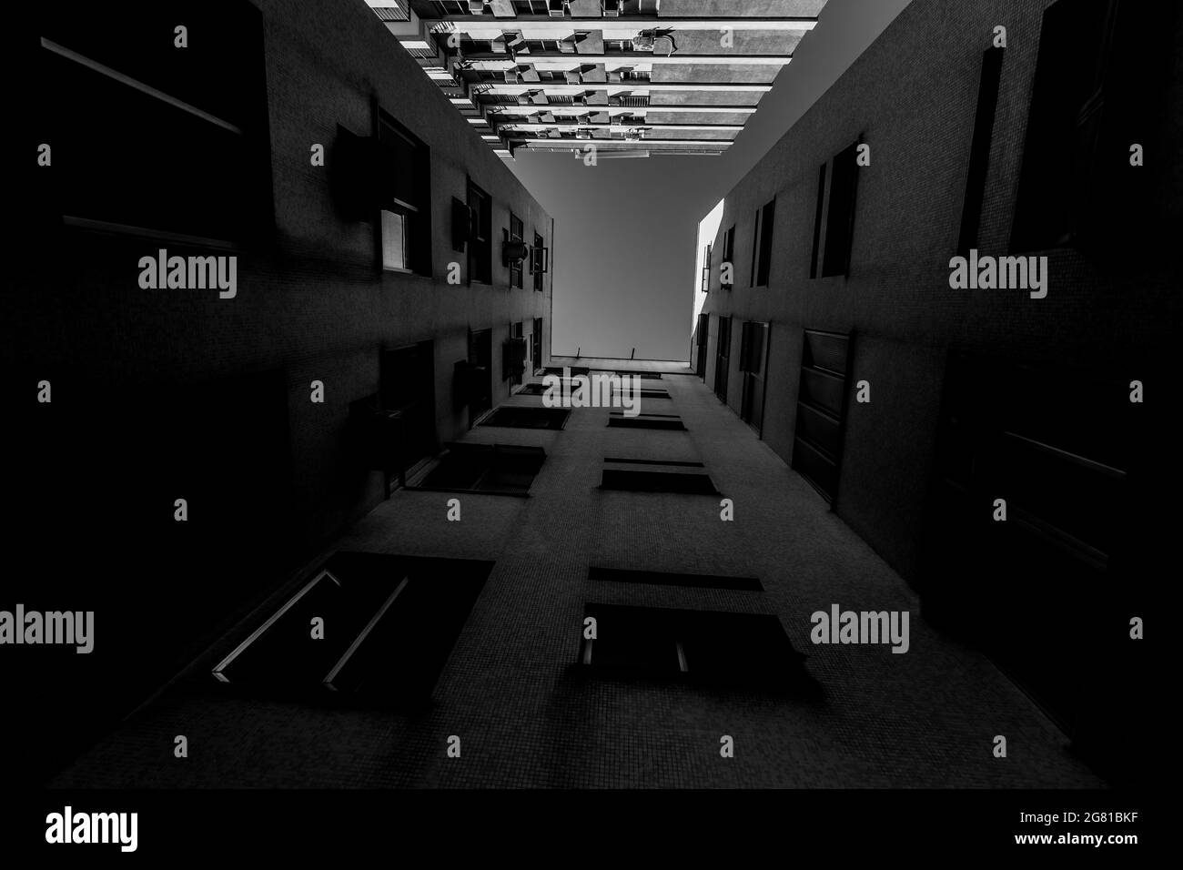 High rise architecture Black and White Stock Photos & Images - Alamy