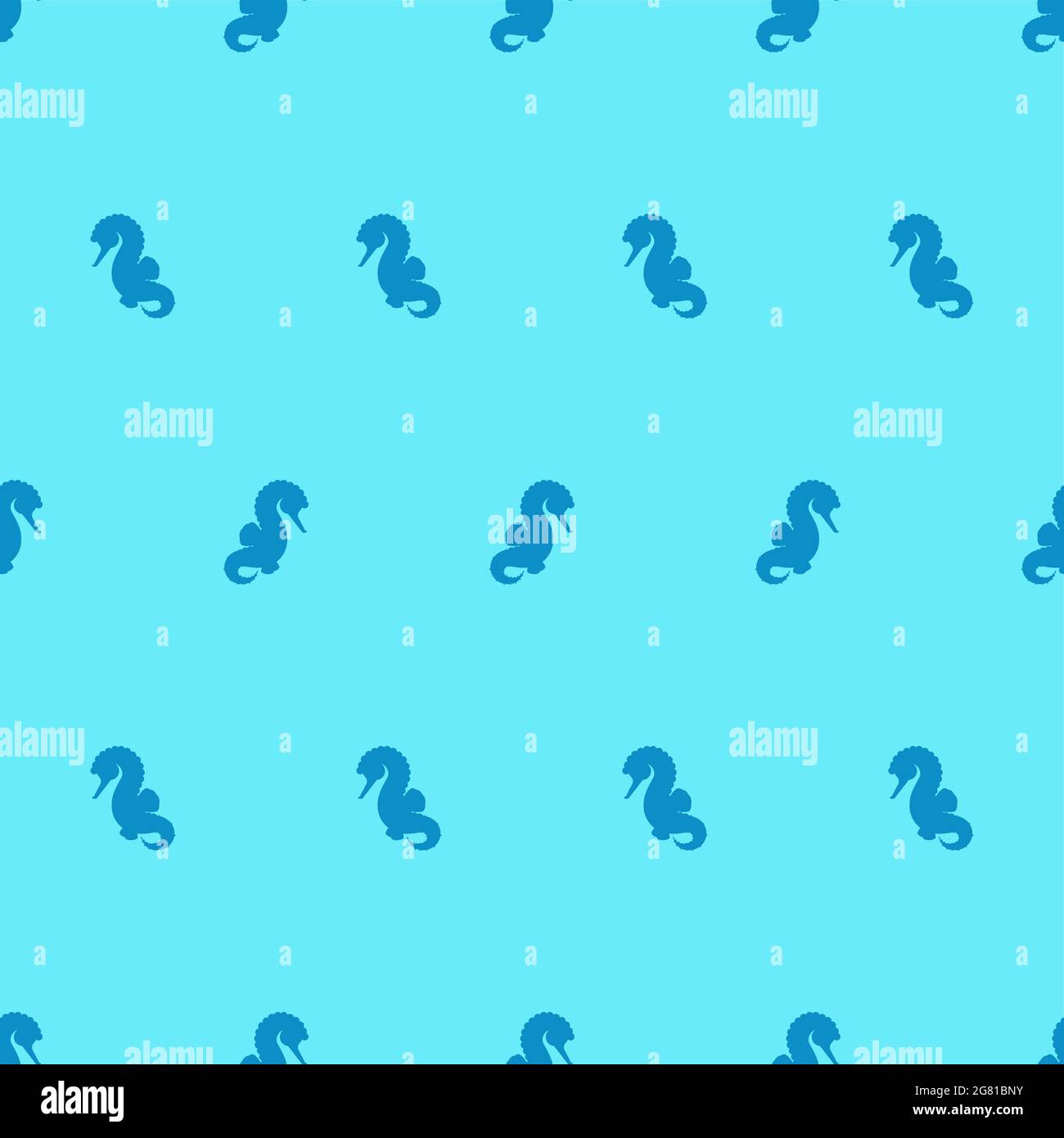 SeaHorse pattern seamless. Sea Horse vector background. Sea animal ...