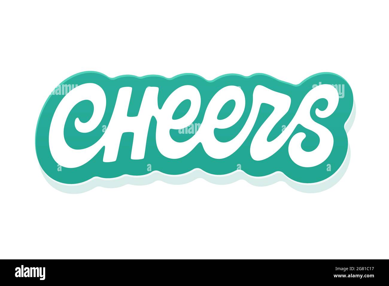 Cheers vector lettering Stock Vector Image & Art - Alamy