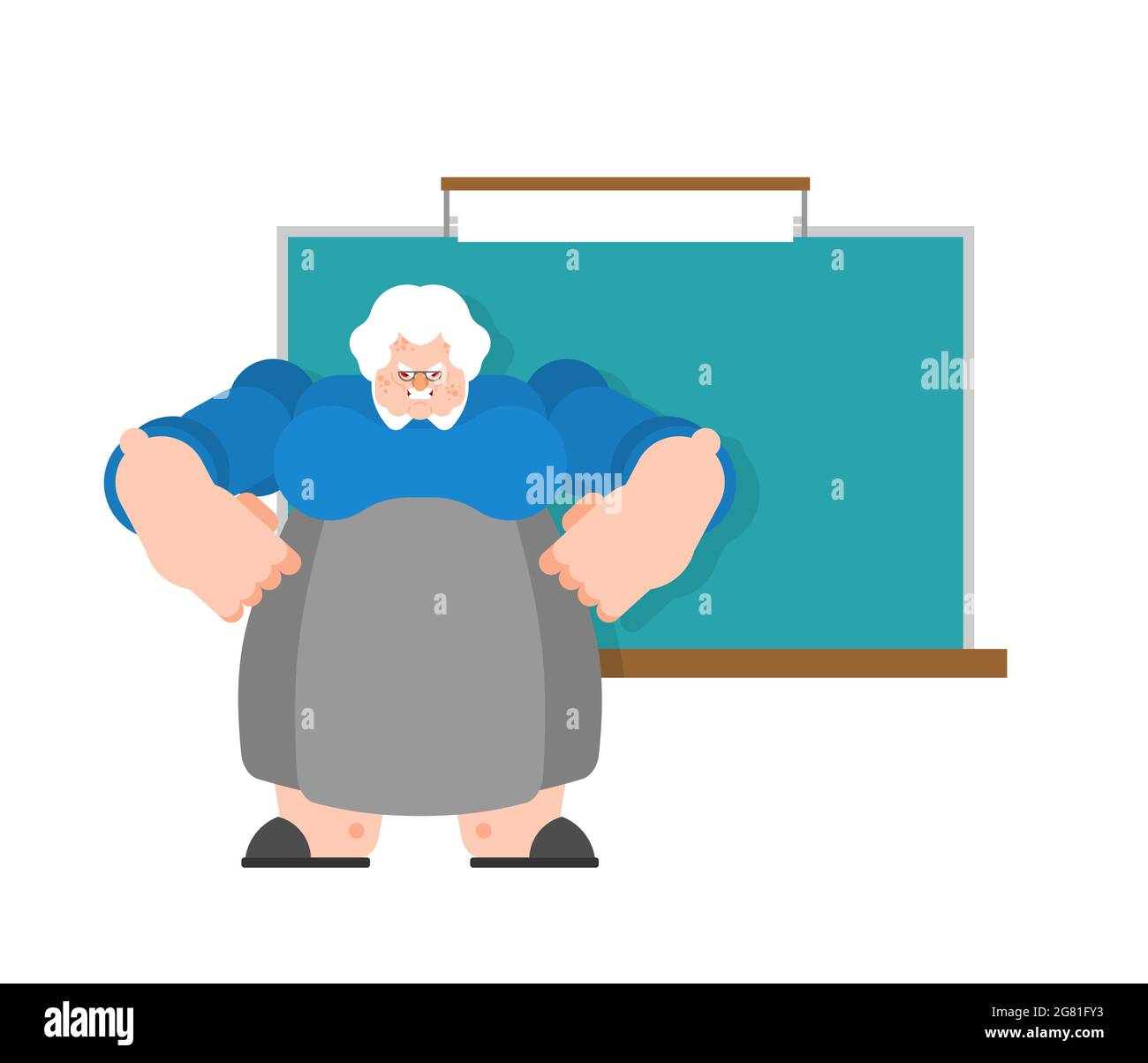 Angry professor with student Stock Vector Images - Alamy