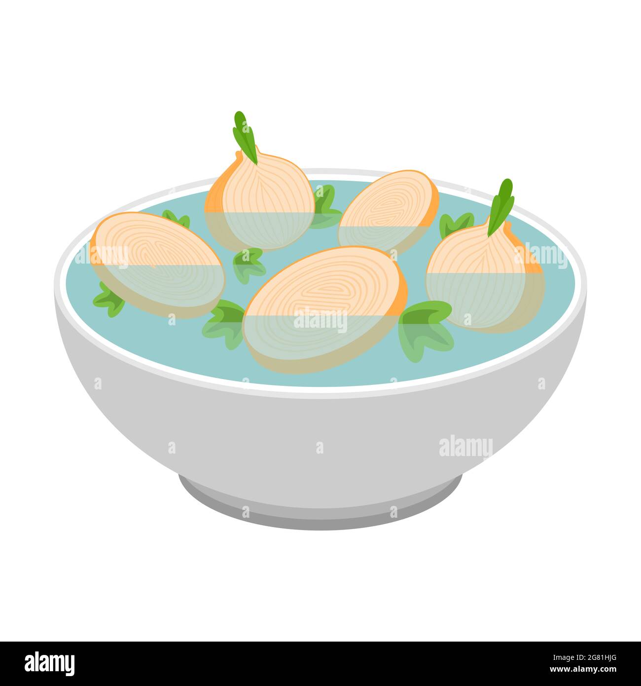 Baked hot onion bread Stock Vector Images - Alamy