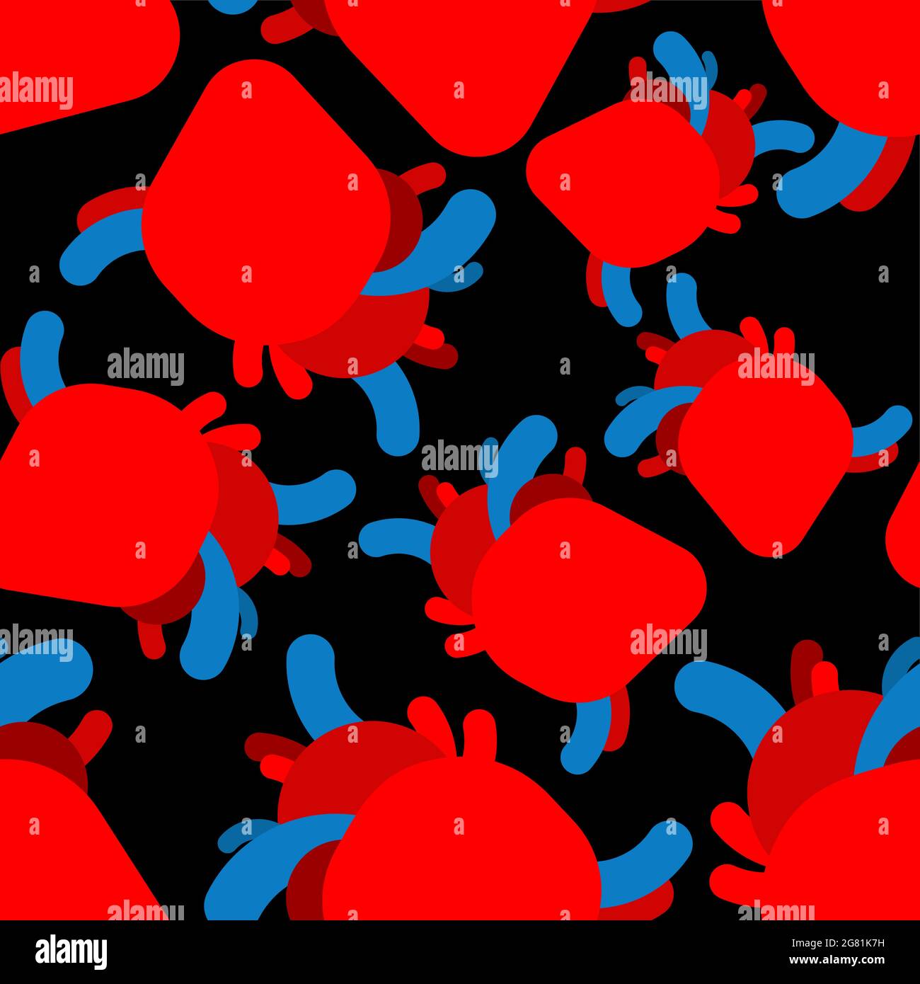 Anatomical heart pattern seamless. Internal organ background Stock ...