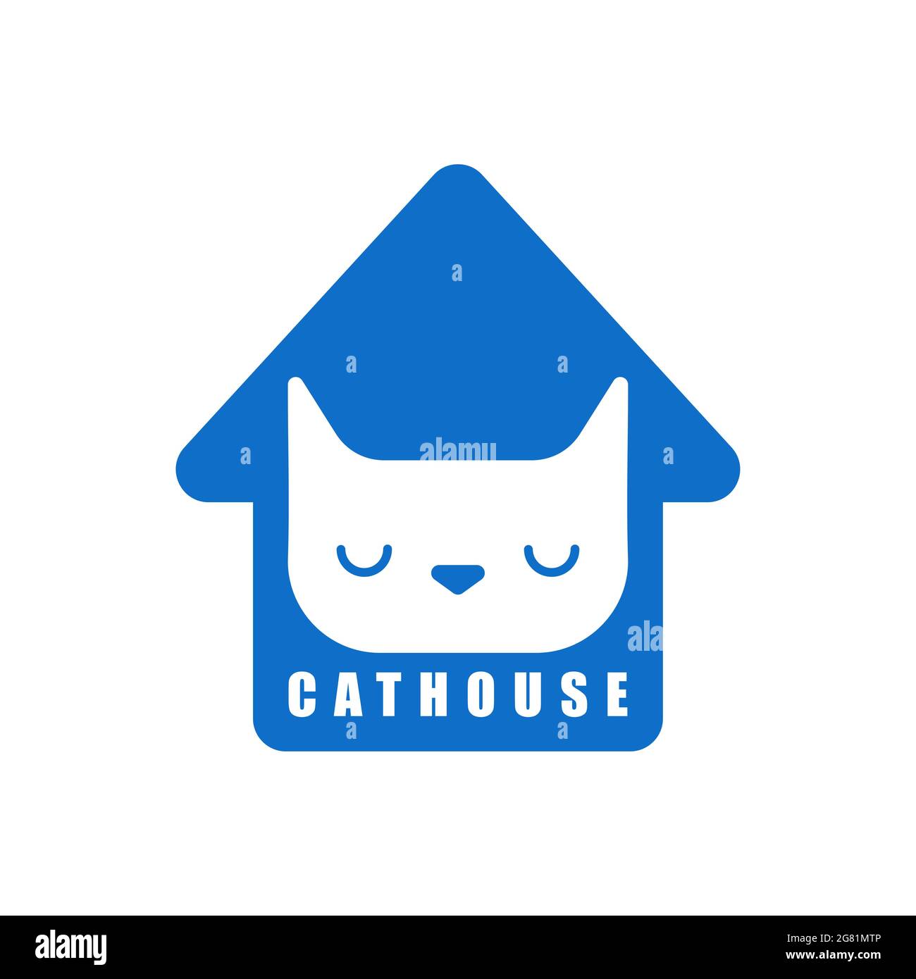 Cat house logo. Sign for cat shelter or pet store Stock Vector Image ...