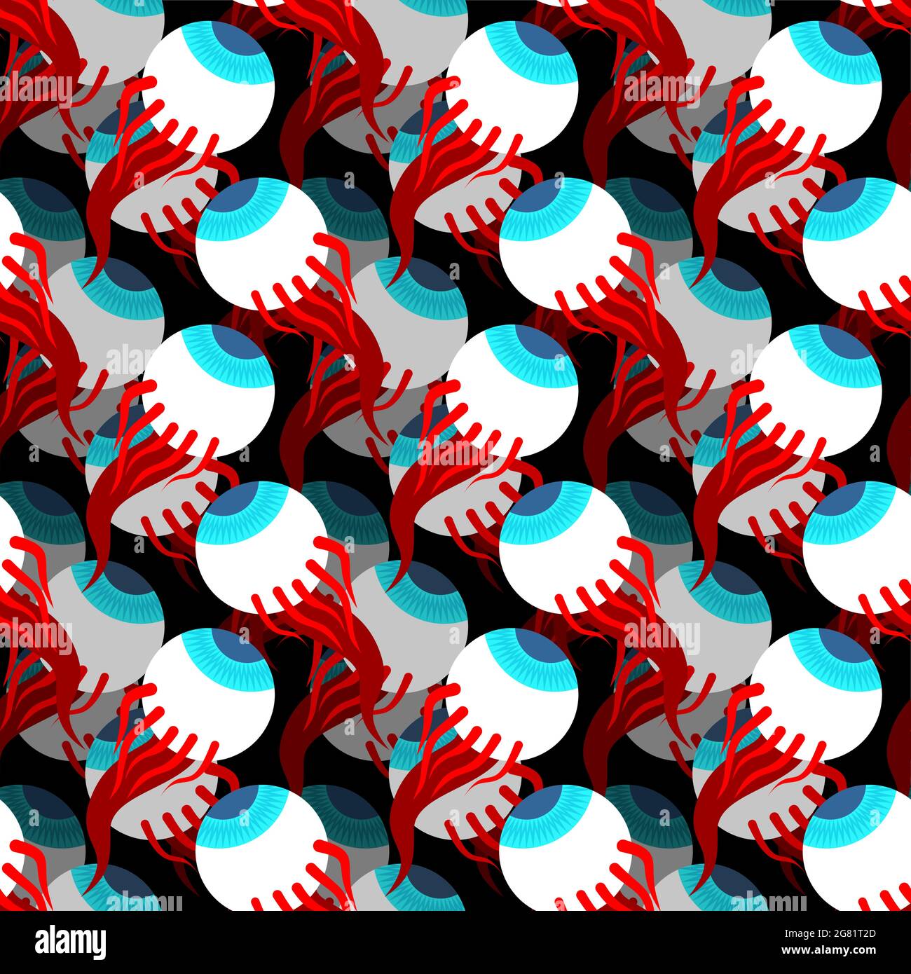 Eyeball pattern seamless. Eye background. Eyes with nerves texture ...