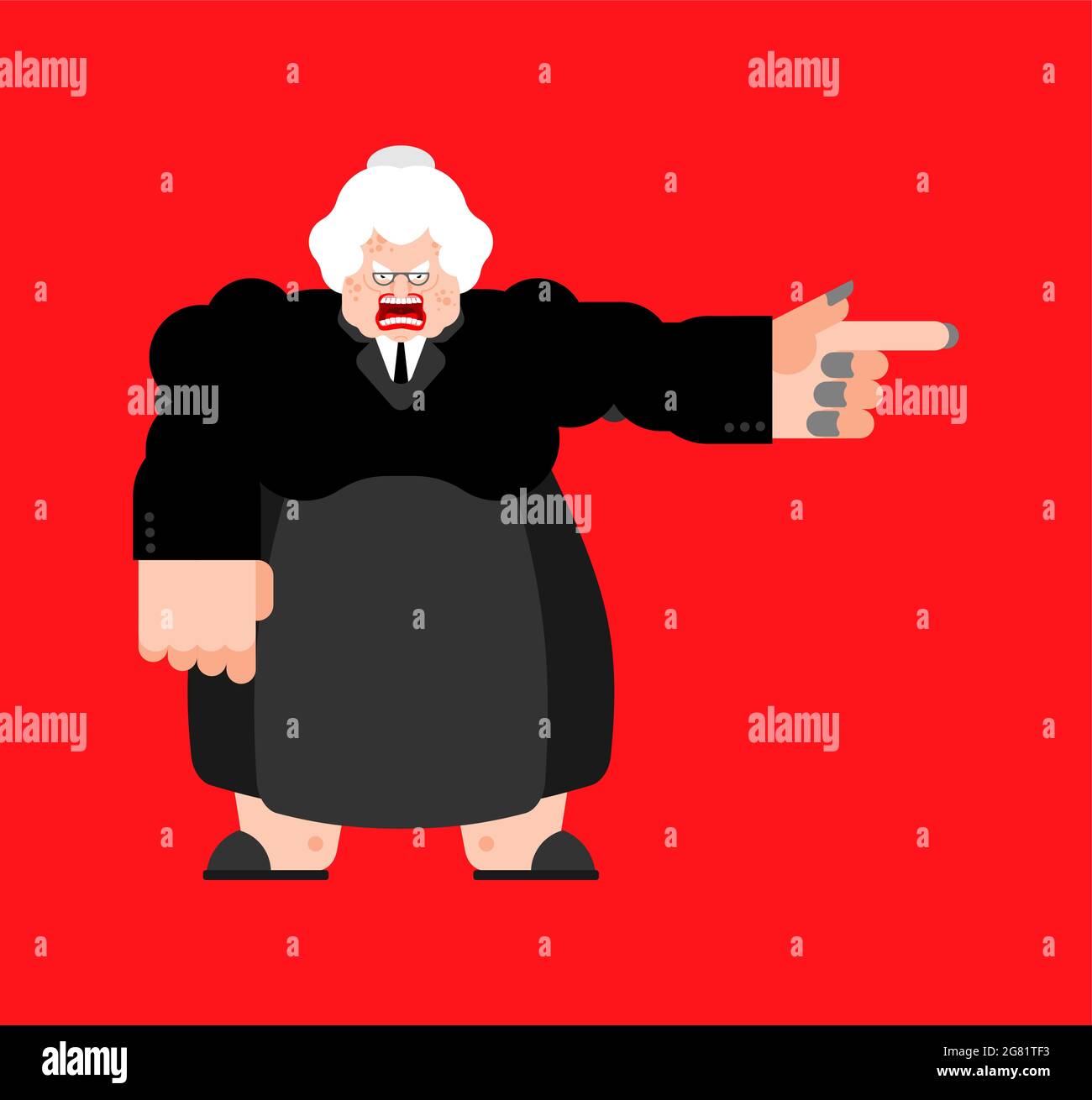Angry teacher student classroom Stock Vector Images - Alamy