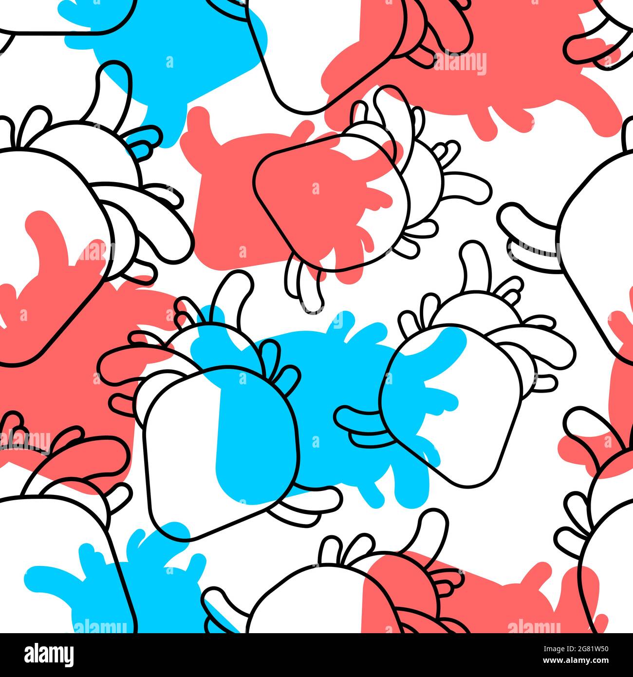 Anatomical heart pattern seamless. Internal organ background Stock ...