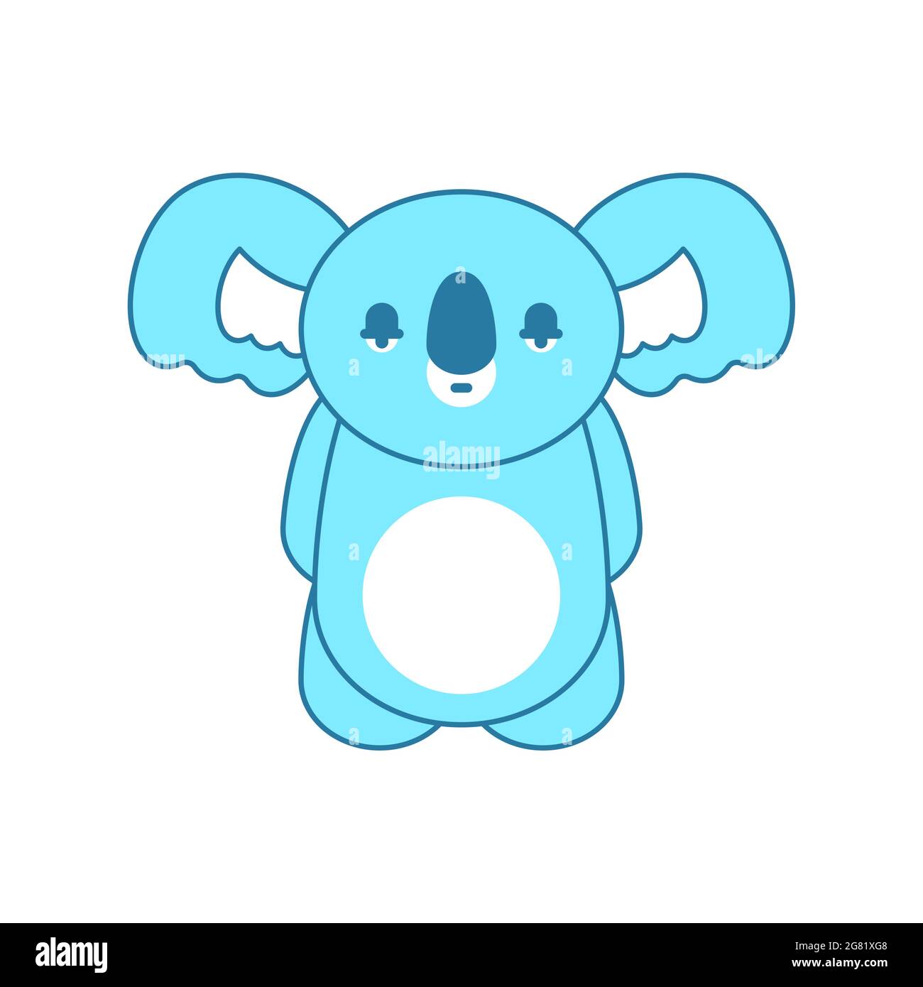 Koala cartoon isolated. Australian marsupial bears. vector illustration ...