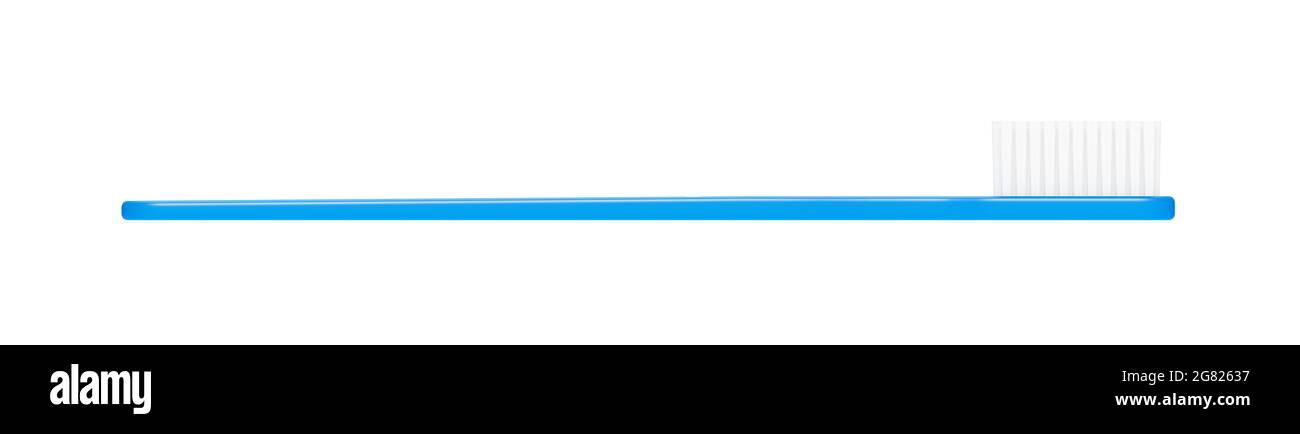 Blue toothbrush isolated on white background. 3d illustration Stock ...