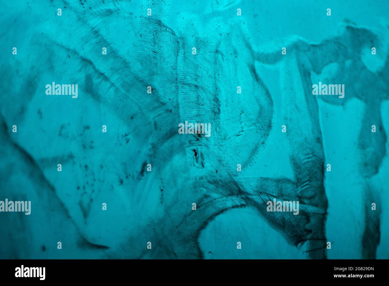Dirty surface. Blue plastic. Scratched surface texture. Ugly background ...