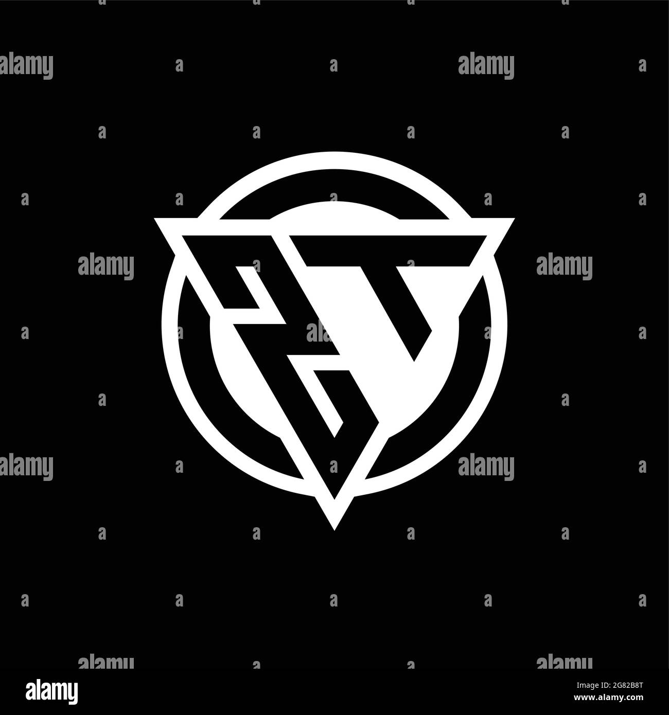 ZT logo with negative space triangle shape and circle rounded design ...