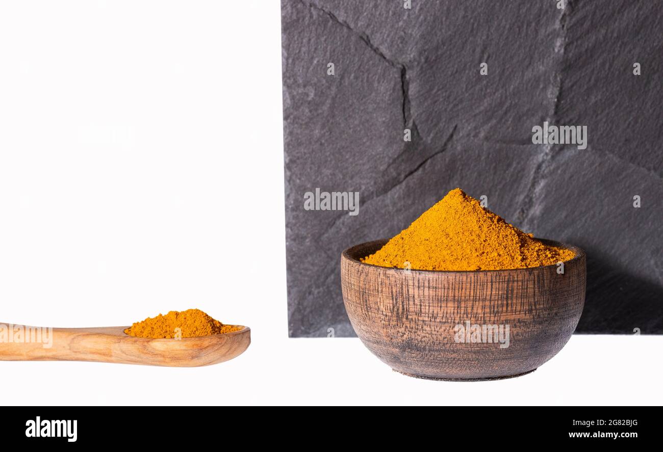 Curcuma longa - Organic turmeric powder Stock Photo - Alamy
