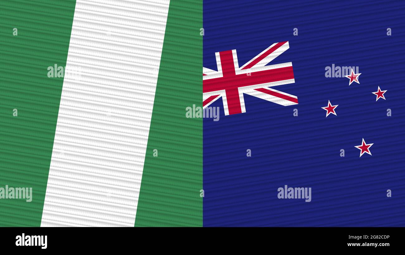 New zealand nigeria flags hi-res stock photography and images - Alamy