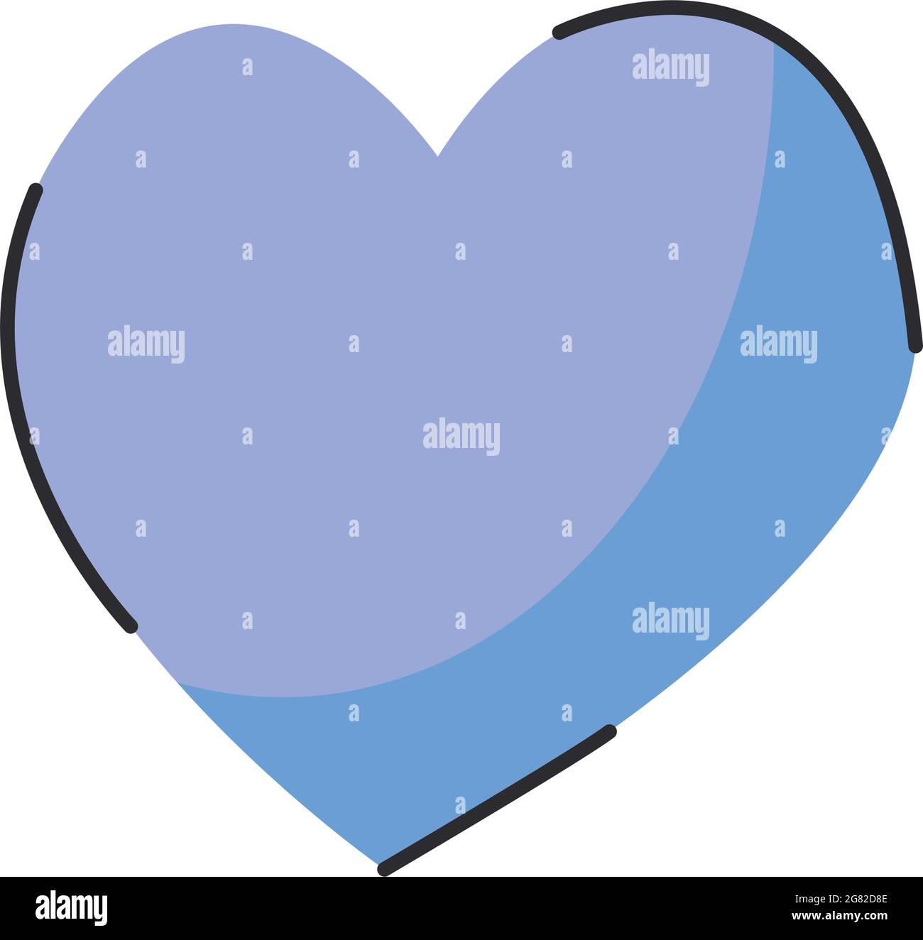 lilac heart icon Stock Vector Image & Art - Alamy