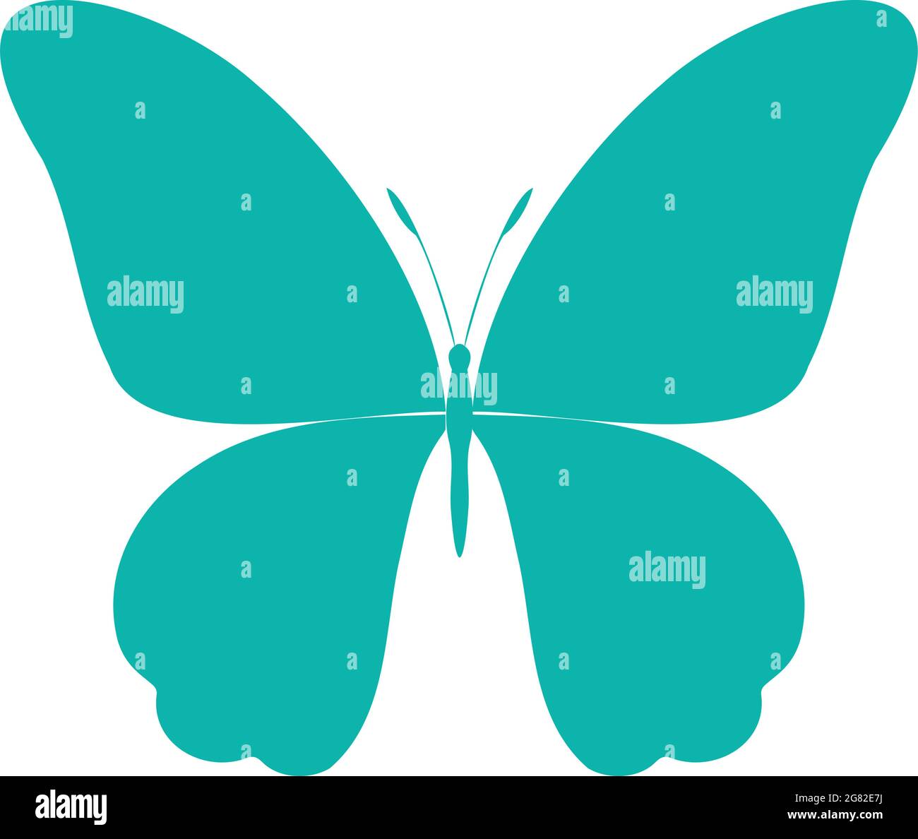 Colored butterfly silhouette. Template for printing , vector ...