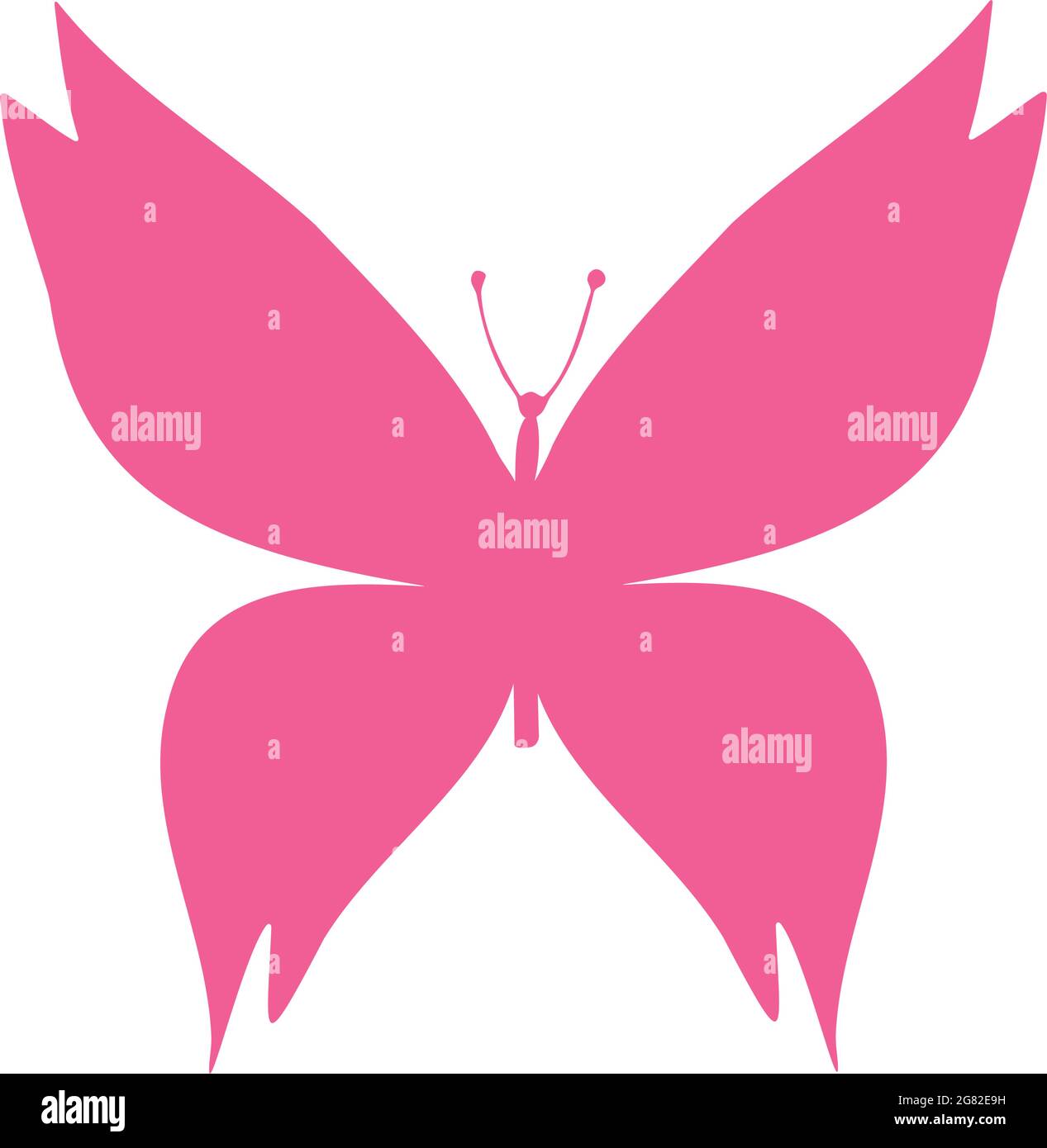 Colored butterfly silhouette. Template for printing , vector ...