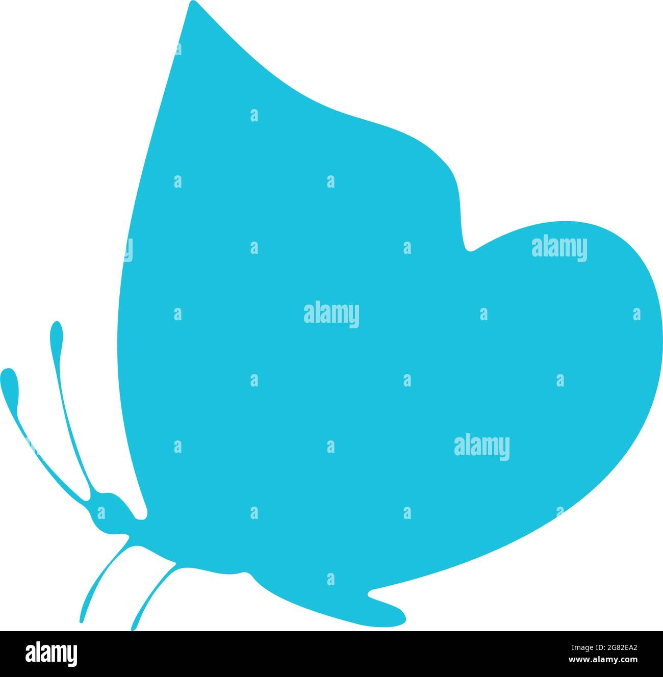 Colored butterfly silhouette. Template for printing , vector ...