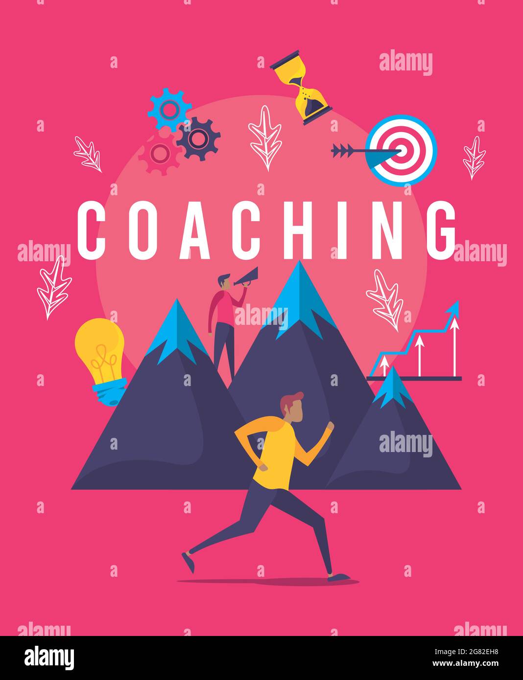 coaching business poster Stock Vector Image & Art - Alamy