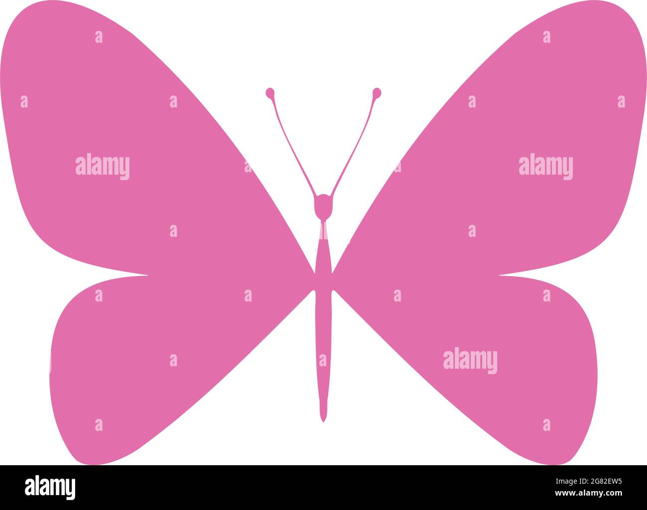 Colored butterfly silhouette. Template for printing , vector ...