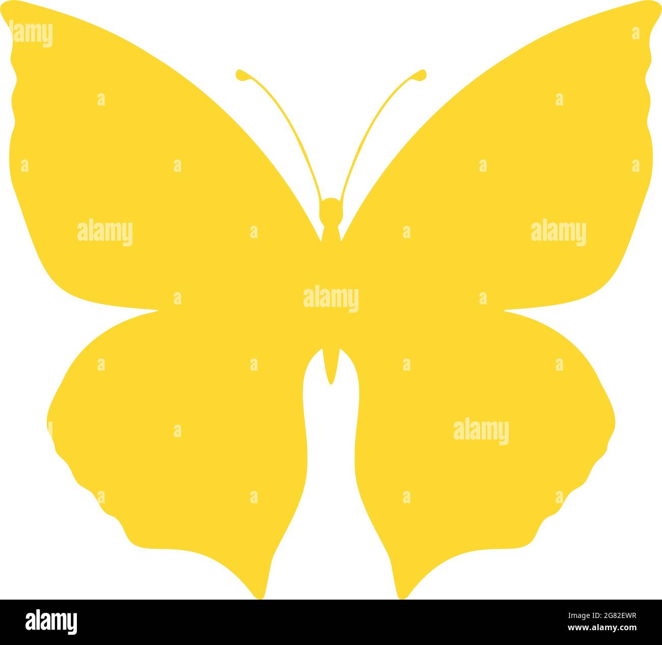 Colored butterfly silhouette. Template for printing , vector ...