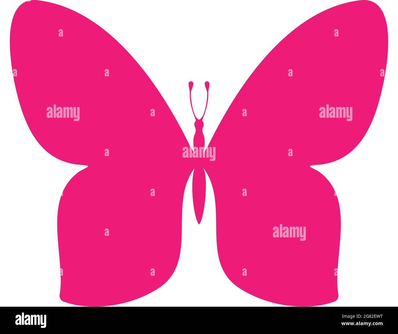 Colored butterfly silhouette. Template for printing , vector ...
