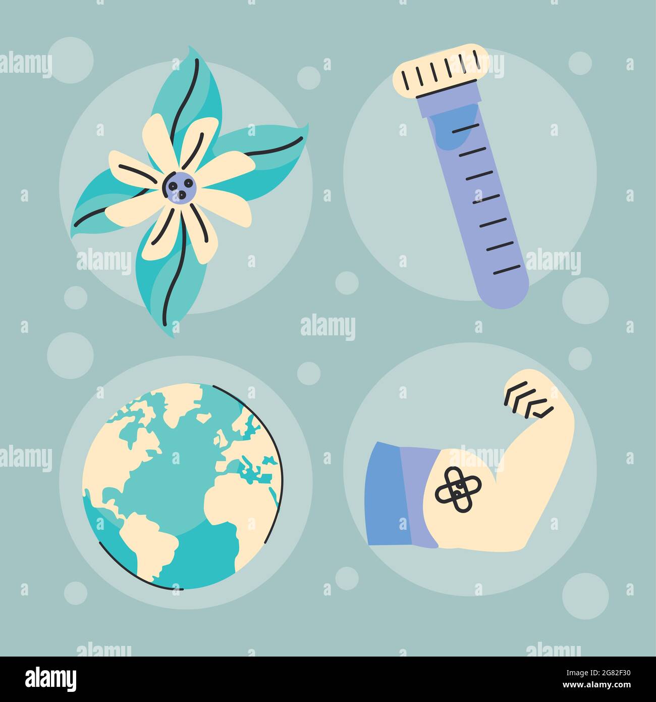 covid19 vaccine campaign icons Stock Vector Image & Art - Alamy