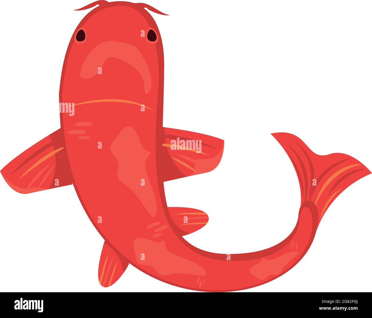 red koi fish Stock Vector Image & Art - Alamy