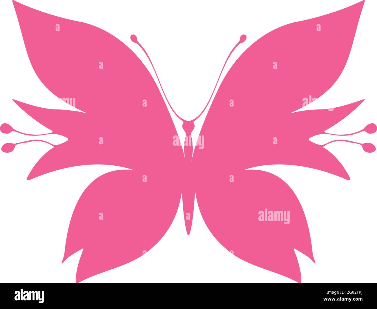 Colored butterfly silhouette. Template for printing , vector ...
