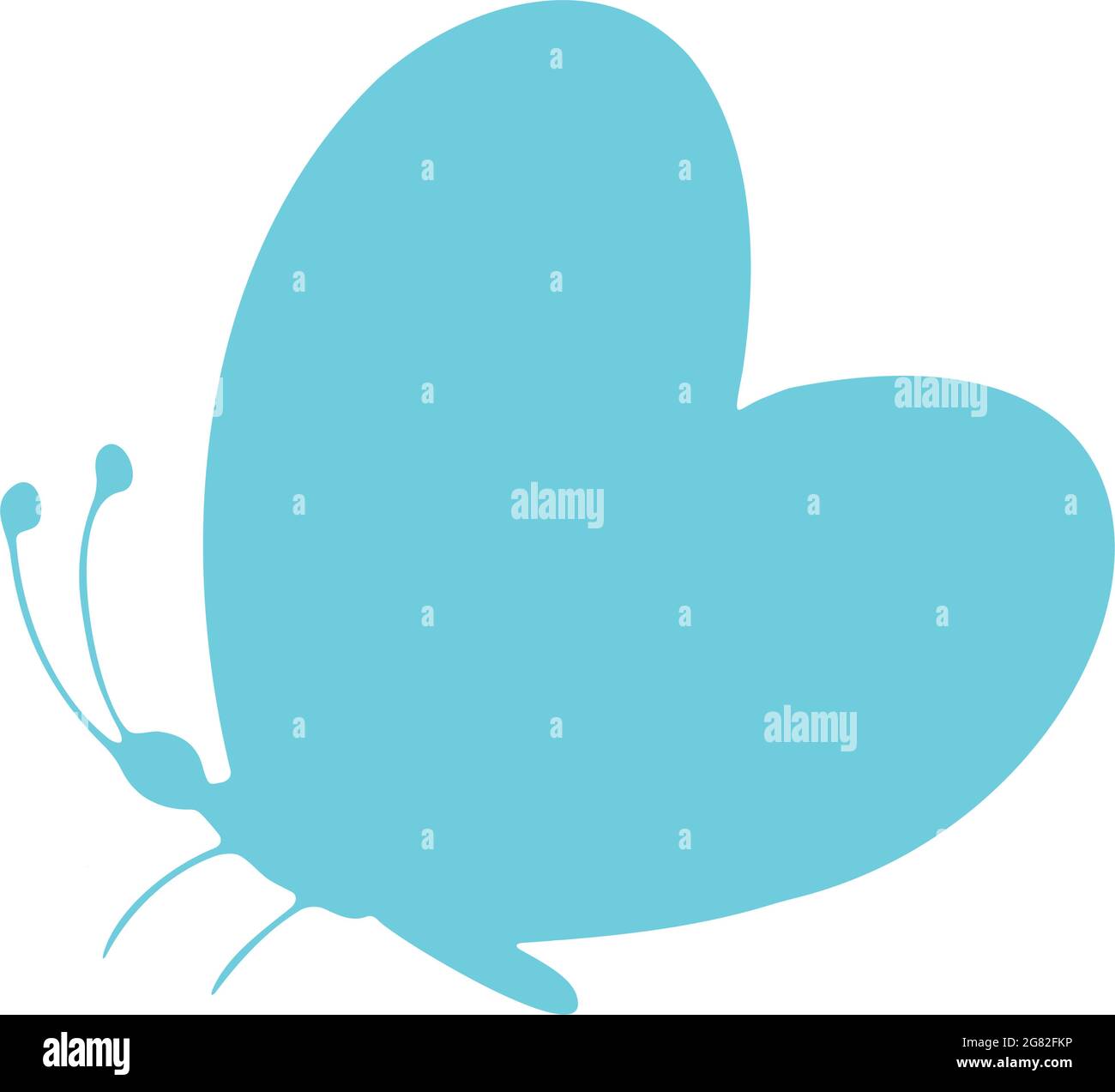 Colored butterfly silhouette. Template for printing , vector ...