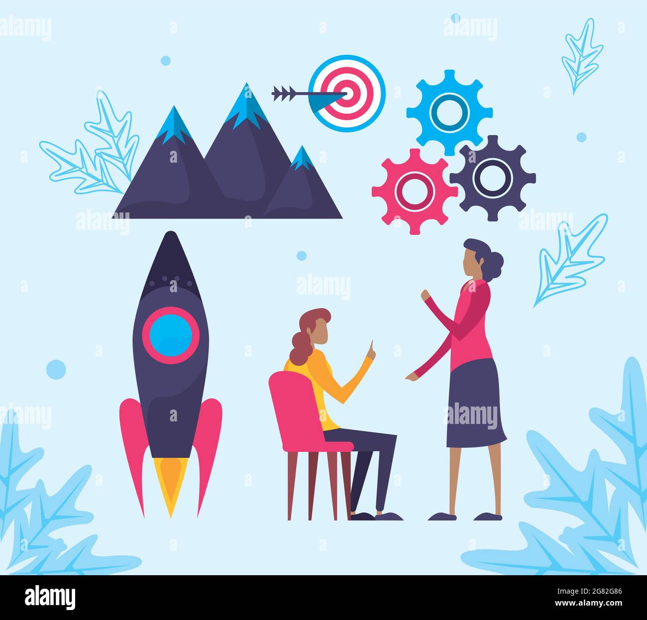 six coaching icons Stock Vector Image & Art - Alamy