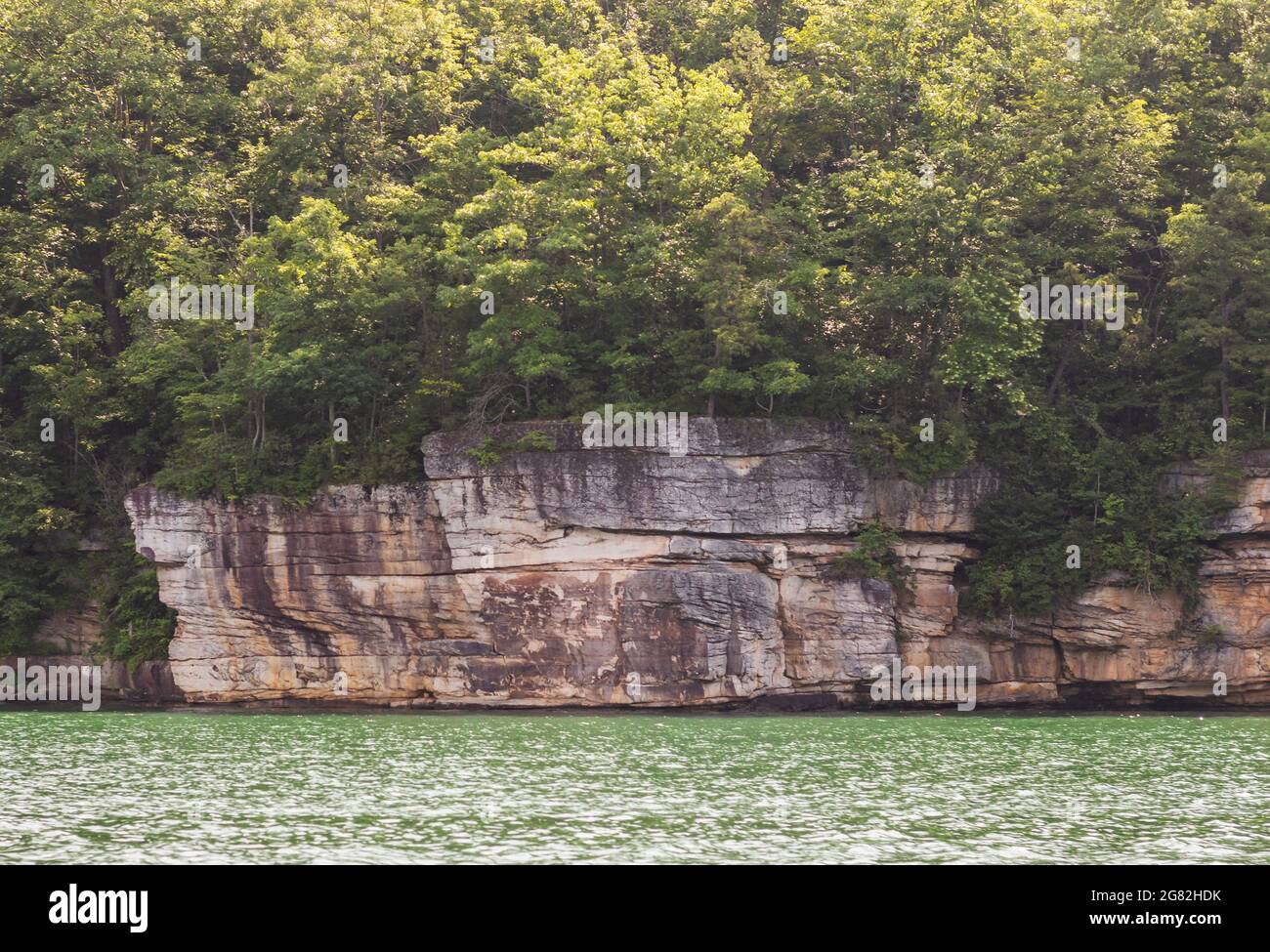 Rock Walls Surrounding Summersville Lake in Summersville, West Virginia ...