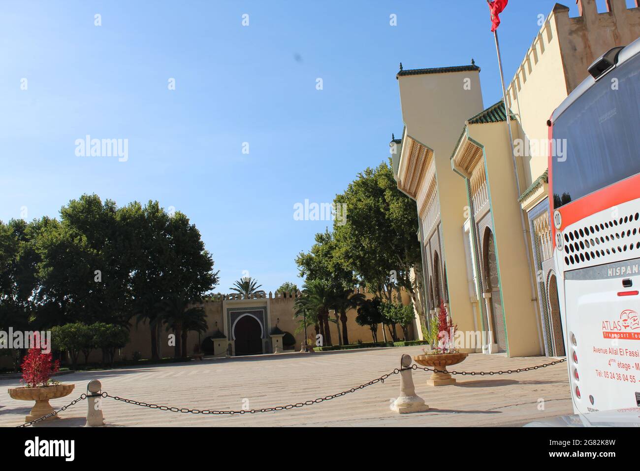 The Royal Palace or Palais Royal of Fes, Morocco, Africa belongs to the ...